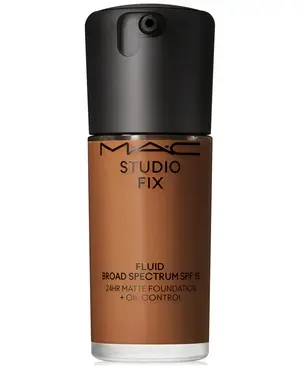 MAC COSMETICS Studio Fix Fluid Spf 15 24hr Matte Foundation + Oil Control Nc58 (deep Rich Brown With Neutral Under