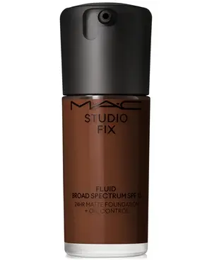 MAC COSMETICS Studio Fix Fluid Spf 15 24hr Matte Foundation + Oil Control Nw58 (rich Espresso With Neutral Underto