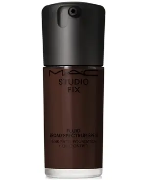 MAC COSMETICS Studio Fix Fluid Spf 15 24hr Matte Foundation + Oil Control Nw65 (dark Deep Rich Brown With Red Unde