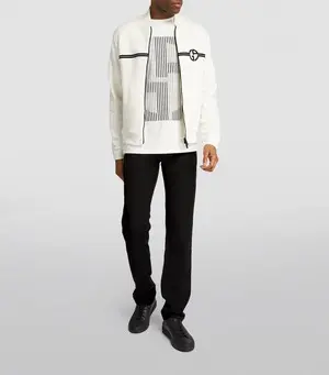 Giorgio Armani Stretch-cotton Chinos - Black