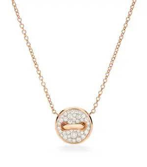 Pomellato Diamond And Mother-of-pearl Pom Pom Dot Necklace - Rose Gold