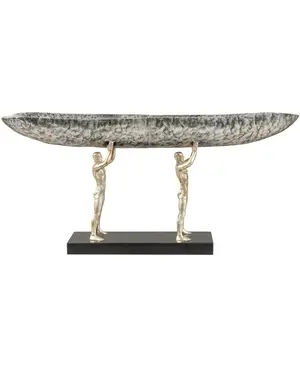 SURYA Homo Sapiens Decorative Bowl - Nickel