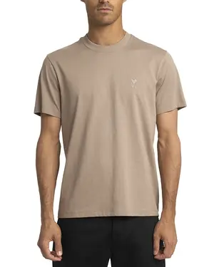 AMI Adc Cotton Crewneck Tee