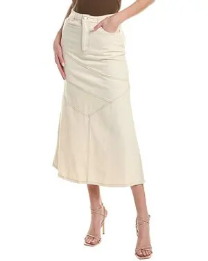 EMMIE ROSE Emmie Rose Denim Skirt - White