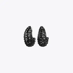 Tory Burch Wave Earring Black