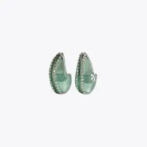 Tory Burch Wave Earring Tory Silver/sky/crystal