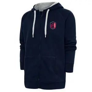 ANTIGUA St. Louis City Sc Logo Victory Full-zip Hoodie - Navy