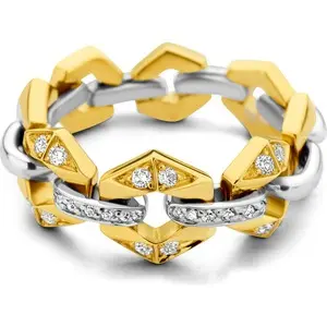 DRIES CRIEL Flow Diamond Link Ring