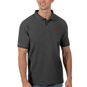 ANTIGUA Alabama Crimson Tide Legacy Pique Polo - Anthracite