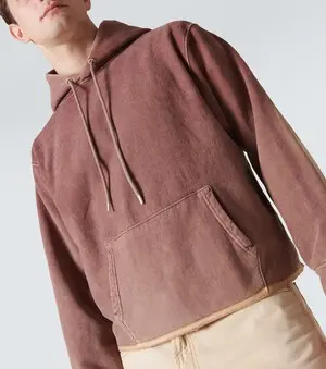 NOTSONORMAL Raw Edge Cotton Fleece Hoodie