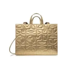 TELFAR Moose Knuckles X Telfar Quilted Large Shopper - Gold