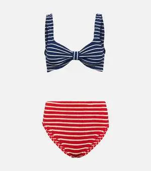 Hunza G Judy Striped Bikini - Multicoloured