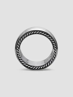 David Yurman Streamline Band Ring In Titanium, 9mm