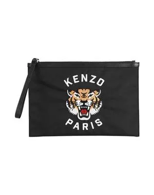 Kenzo Handbag Polyester, Cow Leather - Black