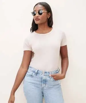 Jenni Kayne Slim Fit Cotton Tee Multicolor