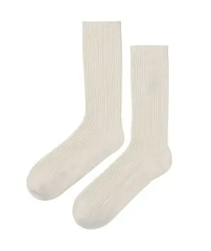 Women's White Cashmere Socks Hoiseries