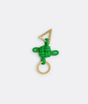BOTTEGA  VENETA Double Knot Key Ring - Parakeet
