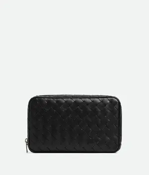 BOTTEGA  VENETA Bottega Veneta Intrecciato Medium Organizer - Black