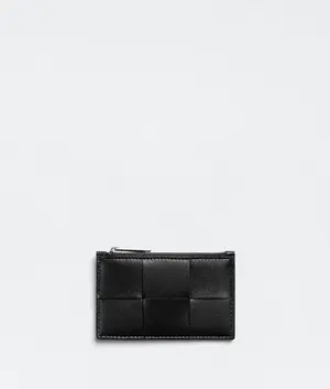 BOTTEGA  VENETA Zippered Card Case - Black