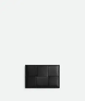 BOTTEGA  VENETA Cassette Credit Card Case - Black