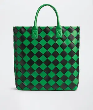 Bottega Veneta Maxi Intreccio Tote - Grass/black