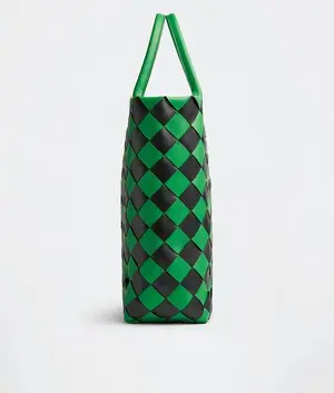 Bottega Veneta Maxi Intreccio Tote - Grass/black