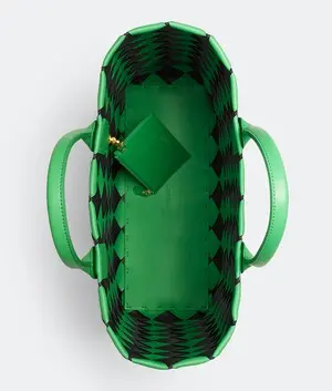 Bottega Veneta Maxi Intreccio Tote - Grass/black