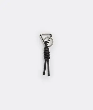 BOTTEGA  VENETA Bottega Veneta Triangle Key Ring - Black