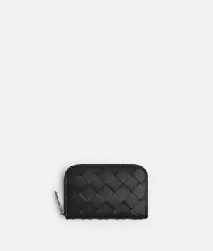 BOTTEGA  VENETA Zipped Card Case - Black