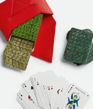 BOTTEGA  VENETA Playing Cards - Red Stone