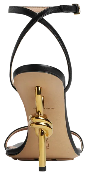 Bottega Veneta Knot Sandal - Black