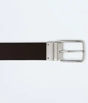 Bottega Veneta Intrecciato Reversible Belt - Black/fondant