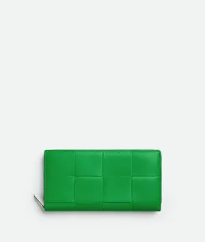 BOTTEGA  VENETA Cassette Zip Around Wallet - Parakeet