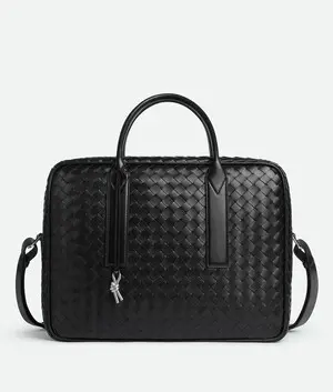 BOTTEGA  VENETA Intrecciato Getaway Weekender - Black