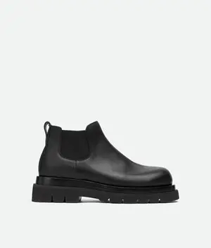 Bottega Veneta Lug Chelsea Ankle Boot - Black