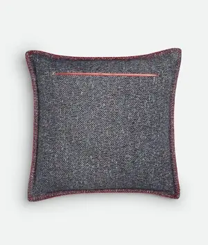 Bottega Veneta Tweed Cushion - Blue