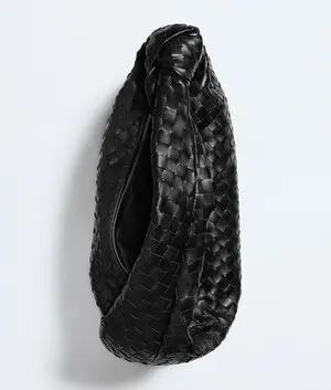 Bottega Veneta Medium Jodie Intrecciato Shoulder Bag - Nero