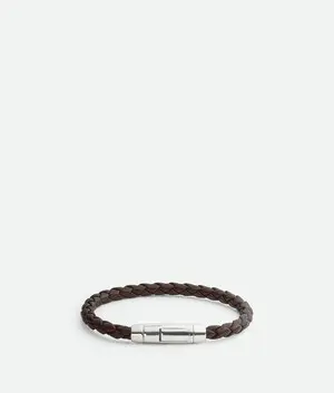BOTTEGA  VENETA Bottega Veneta Braided Leather Bracelet - Fondant