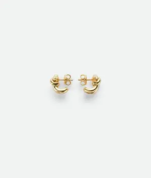 BOTTEGA  VENETA Bottega Veneta Knot Stud Earrings - Yellow Gold