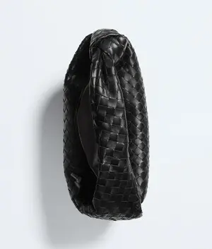 Bottega Veneta Intrecciato Leather Jodie Shoulder Bag - Black