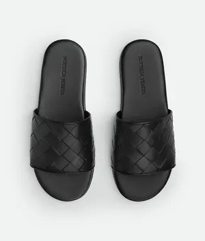 Bottega Veneta Padded Intrecciato Leather Mule Sandal