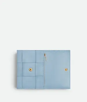 Bottega Veneta Cassette Tri-fold Zip Wallet