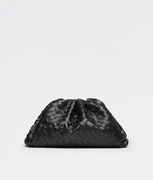 Bottega Veneta Intrecciato Leather Pouch - Black