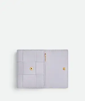 Bottega Veneta Cassette Tri-fold Zip Wallet
