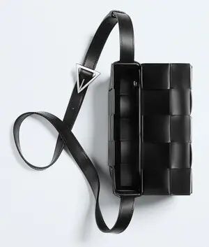 Bottega Veneta Cassette Crossbody Bag - Black