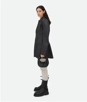 Bottega Veneta Mini Jodie Intrecciato Top Handle Bag - Black
