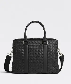 BOTTEGA  VENETA Slim Getaway Briefcase - Black
