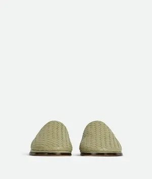 BOTTEGA  VENETA Bottega Veneta Intrecciato Leather Slipper - Travertine