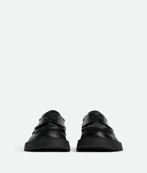 Bottega Veneta Haddock Boat Shoe - Black | Editorialist display picture 3