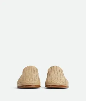 BOTTEGA  VENETA Bottega Veneta Intrecciato Leather Slipper - Cane Sugar